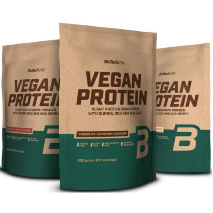 BioTech USA Vegan Protein Drink Powder 500g - pharmaholic